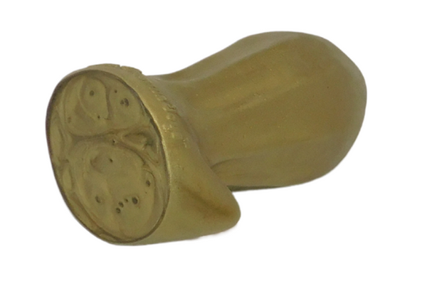 PULLED LUMP (Gold) Platinum Silicone Dildo